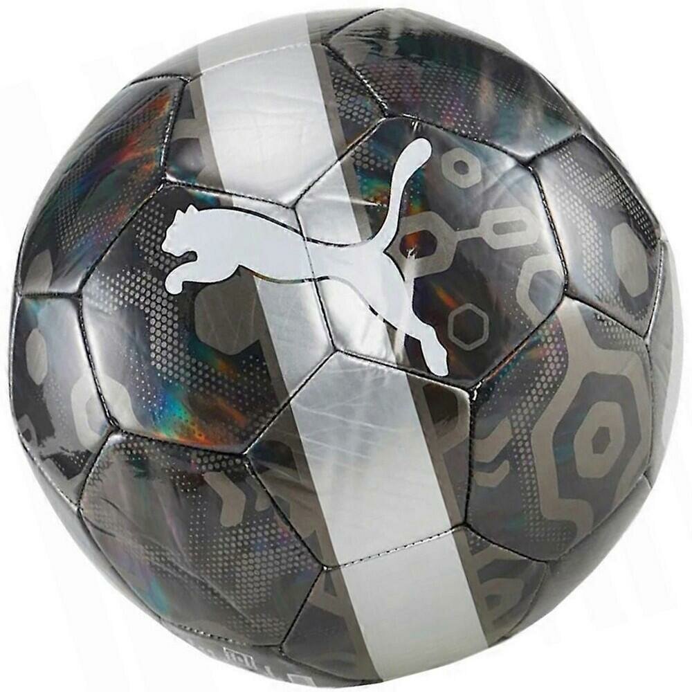 Мяч футбольный Decathlon "Кубок по футболу", 3 размер, голографический дизайн, черный