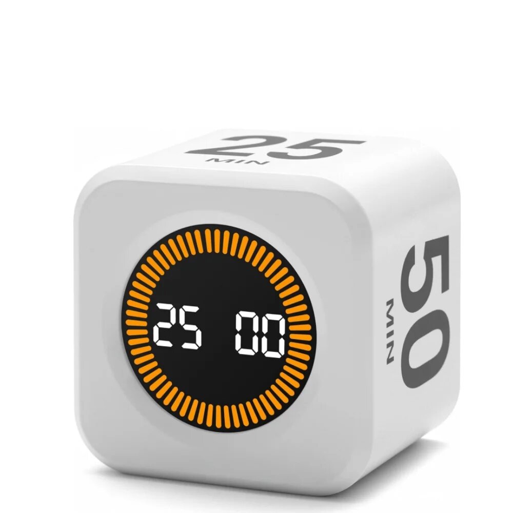 Кубический таймер Pomodoro white-1pc