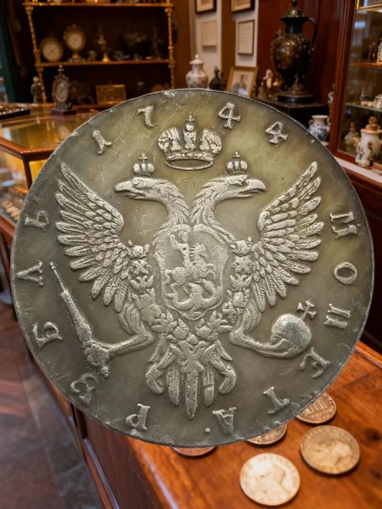 Монеты/Старинная русская монета 1744 года
