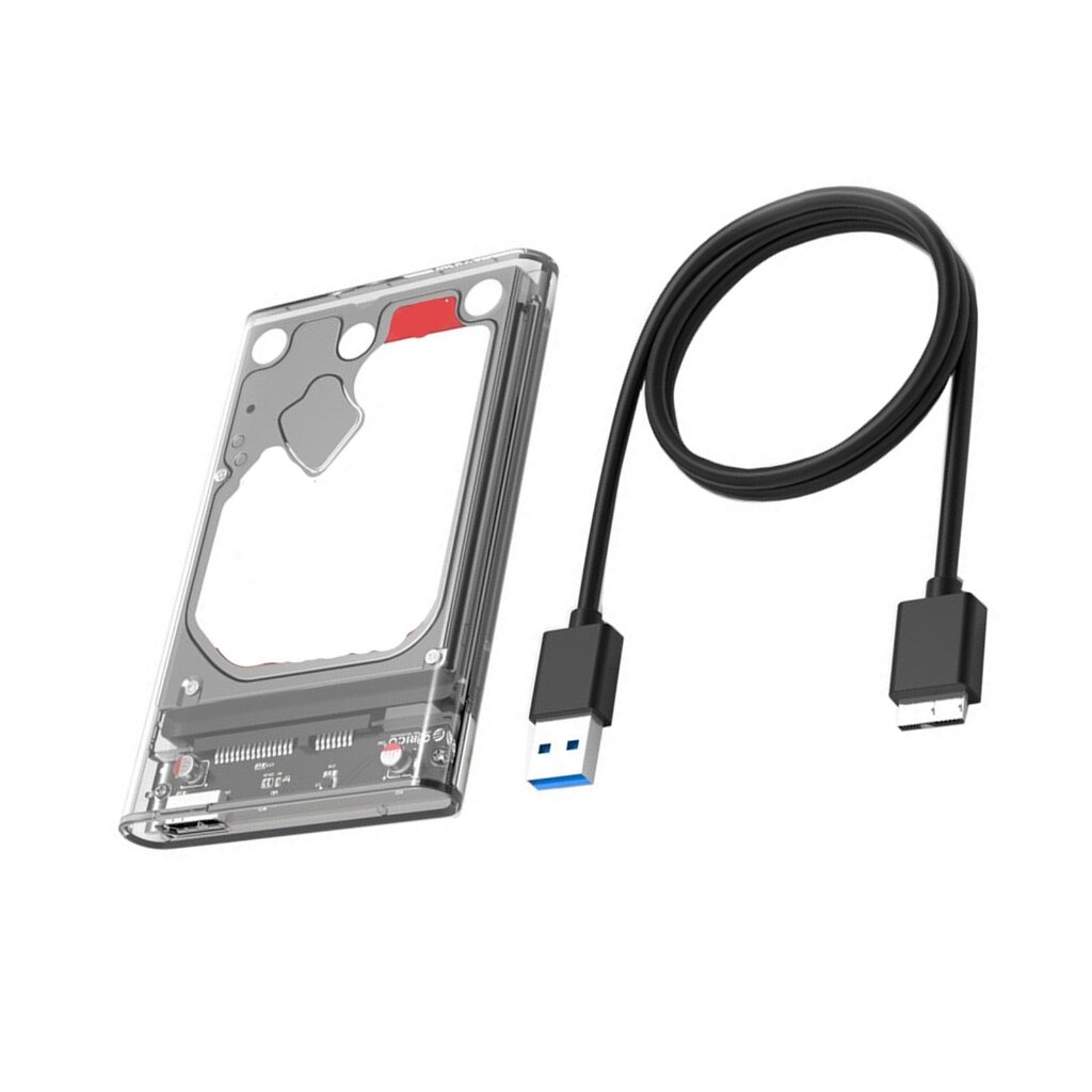2,5-дюймовый твердотельный накопитель SATA / SSD внешний прозрачный мобильный считыватель