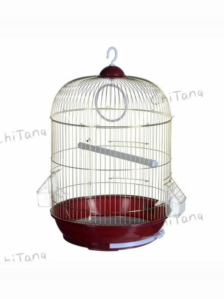 Клетка для животных круглая клетка для попугая, прочная крышка, портативная, красочная