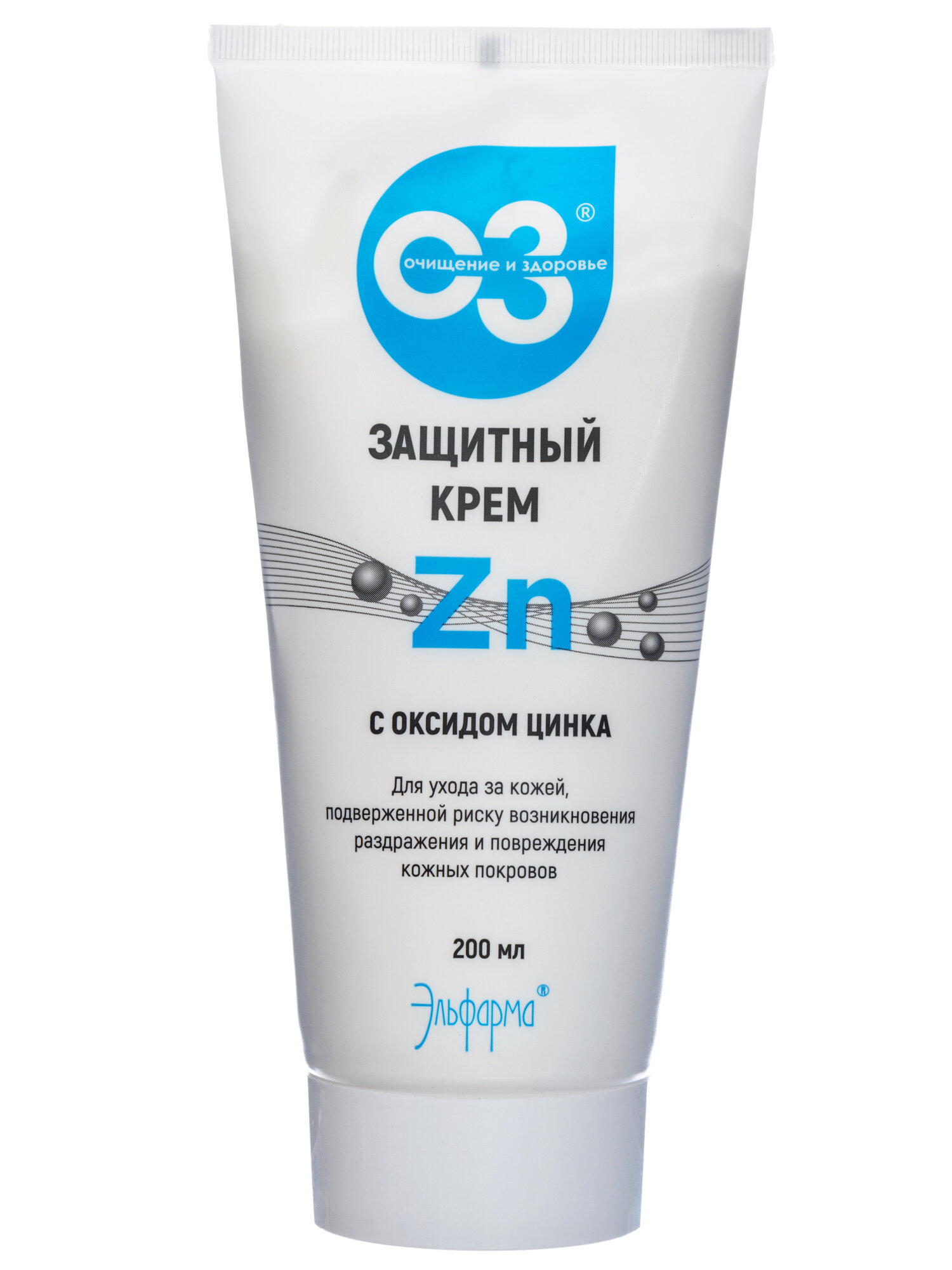 Крем Elfarma, защитный, для кожи, с оксидом цинка, 200мл, для всех типов кожи