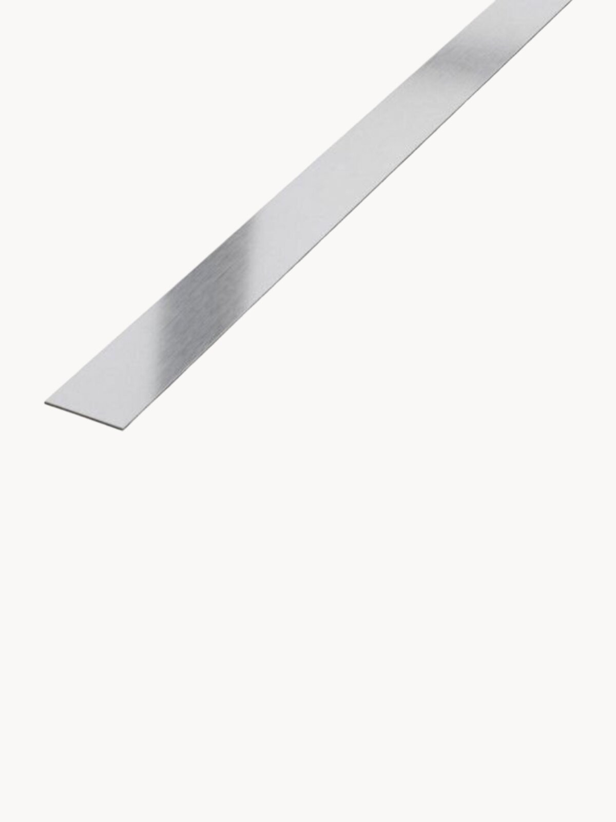 Молдинг декоративный для стен, мебели, дверей, потолка, серебро сатинированное, ширина 20 мм, 3 метра