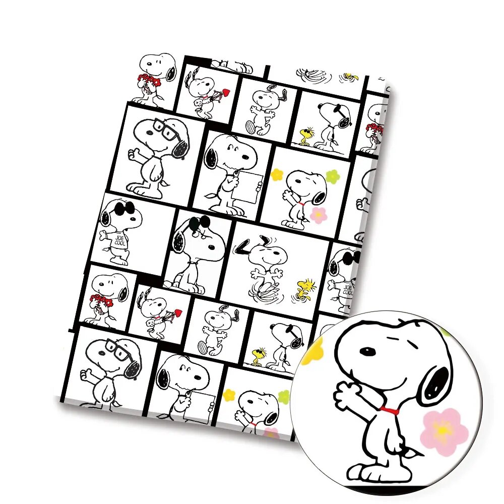 Snoopy ткань хлопок-полиэстер 140 см 90857, satin fabric