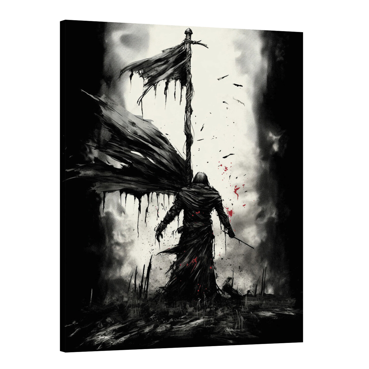 Интерьерная картина 50х70 "Берсерк: Безумие в крови"