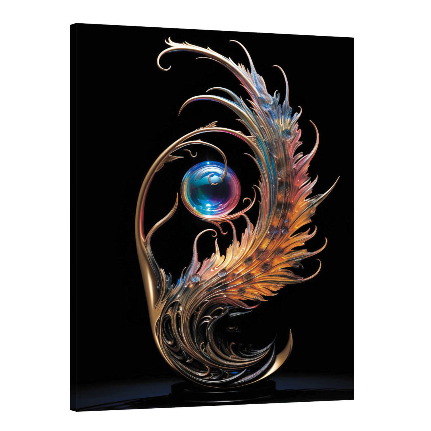 Интерьерная картина 50х70 "Лунная жар-птица"