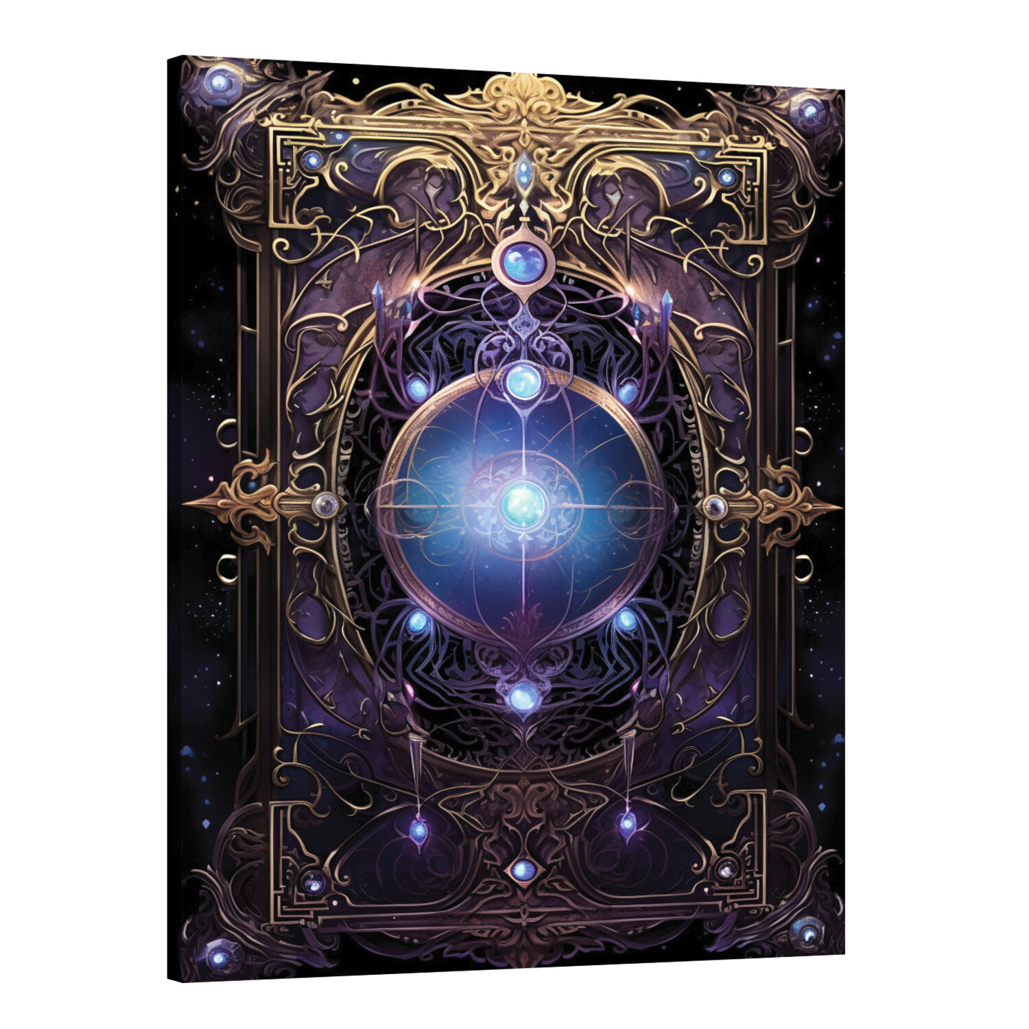 Интерьерная картина 50х70 "Гримуар: проклятое зеркало"