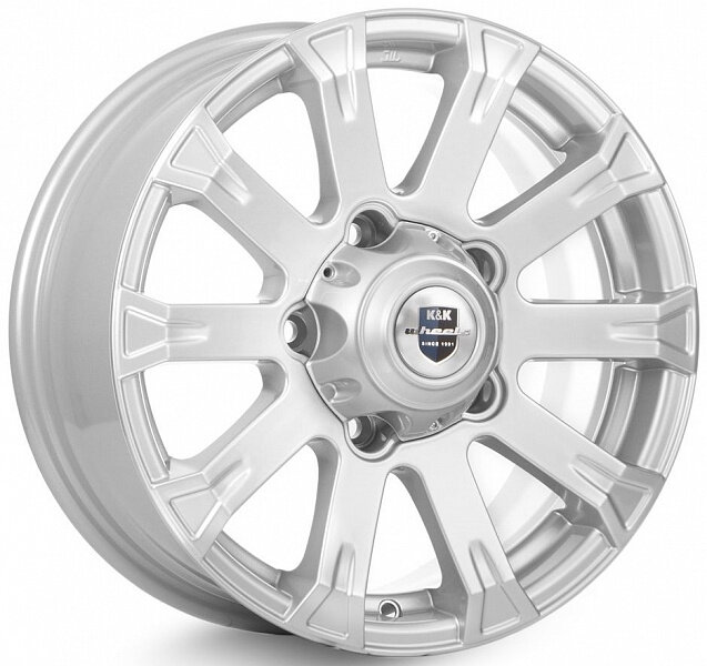 Диски легковые литые 7.0*16 5*139.7 et35 h95.3 КиК Байкал Сильвер(цвет)