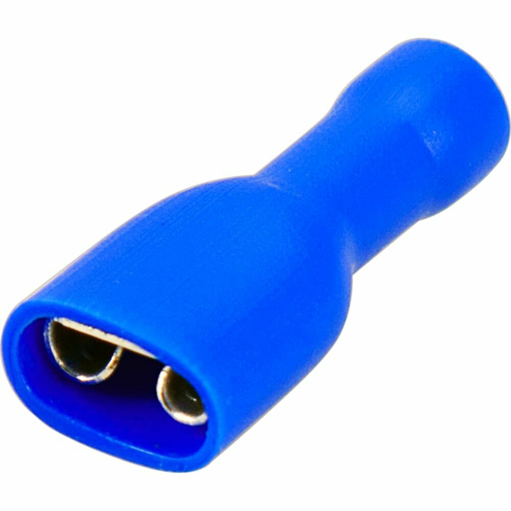 Плоская клемма REXANT полностью изолированная гнездо 6.6 мм 1.5-2.5 мм2 100 шт 08-0632