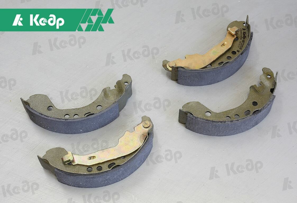 Колодки тормозные задние барабанные для а/м ВАЗ 2180, Лада Веста, LADA Vesta (с 2015 г. в.) комплект 4 шт. арт. KBT21518
