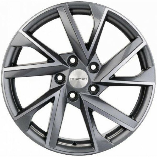 Колесный диск Khomen Wheels KHW1714 7x17 5x112 ET45 57,1 Black-FP литой для автомобиля