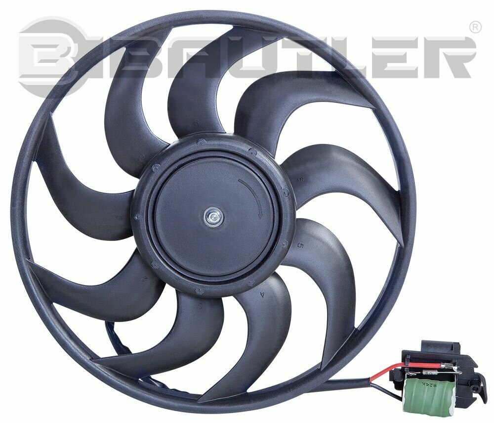 Вентилятор (мотор) охлаждения для ВАЗ 2190-2192 Гранта, Калина 2, LADA Granta, Kalina ll (с 2015 г.) с A/С (аналог Kdac) арт BTL0091FC