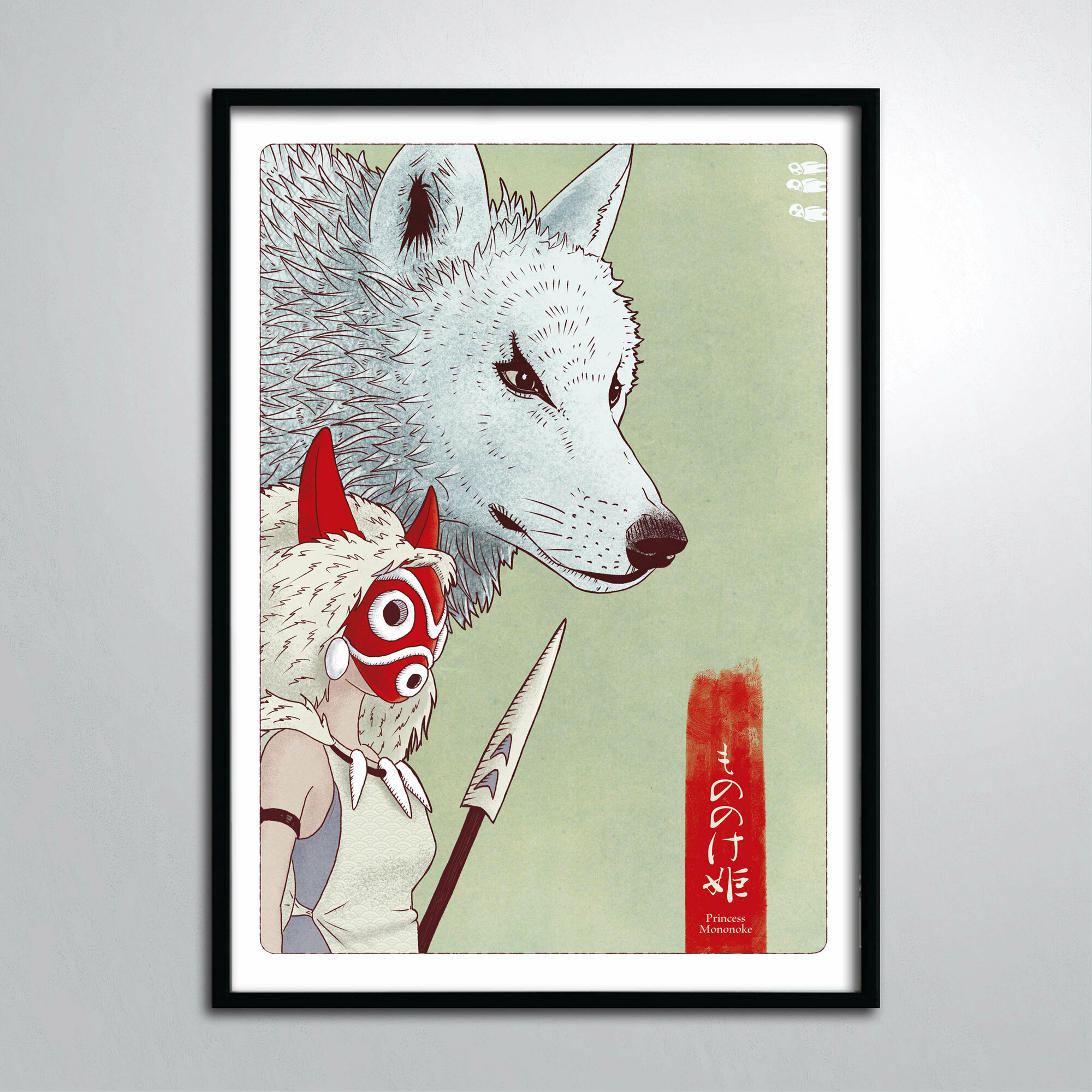 Постер без рамы/Хаяо Миядзаки Принцесса Мононоке Mononoke-hime