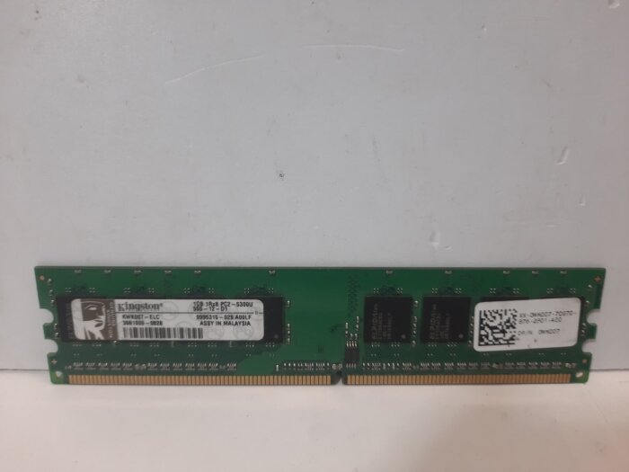 Оперативная память DDR2 1Gb PC2-5300 Kingston KWK007-ELC