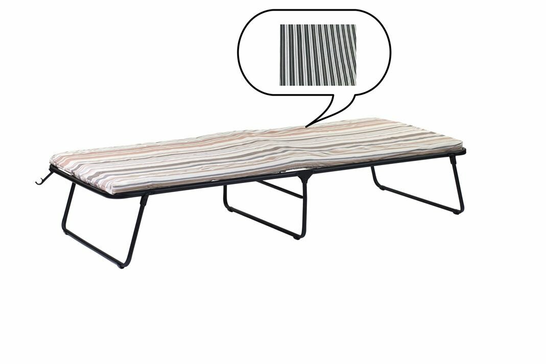 Кровать-тумба "Отдых", металлическая, в разложенном виде 194x80x38 см, матрас в комплекте