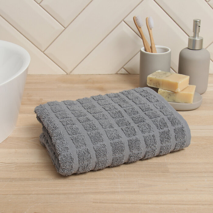 Полотенце для ног LoveLife "Chique" 50*90 см, цв. серый, 100% хлопок, 400 гр/м2, 9424216