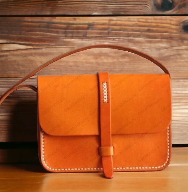 Лекало, шаблон, выкройка для кожи - (акрил) 20*15*5 см №04 сумка