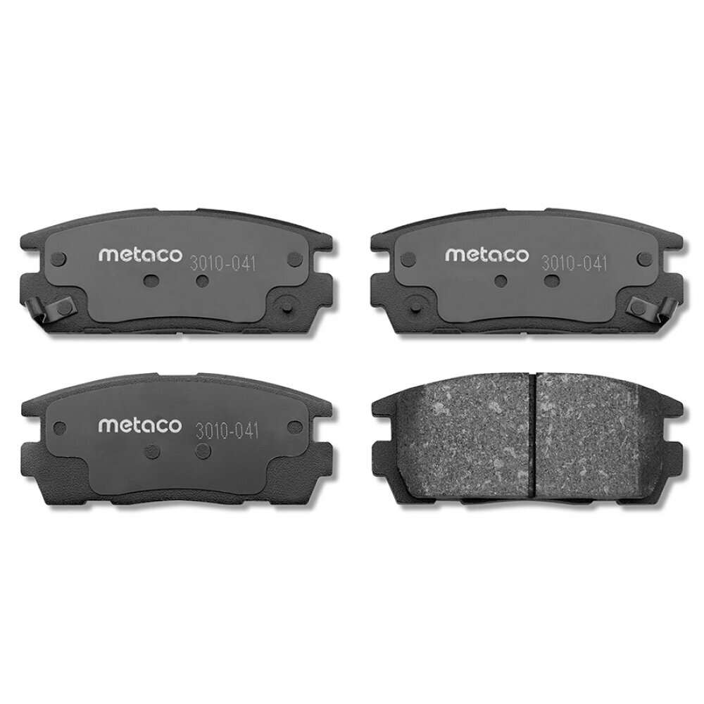 Колодки тормозные задние дисковые к-кт зад METACO 3010-041