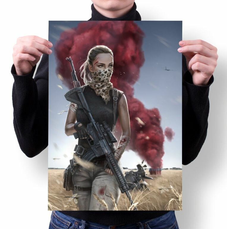 Плакат PlayerUnknown’s Battlegrounds, PUBG, пубг №17, А4