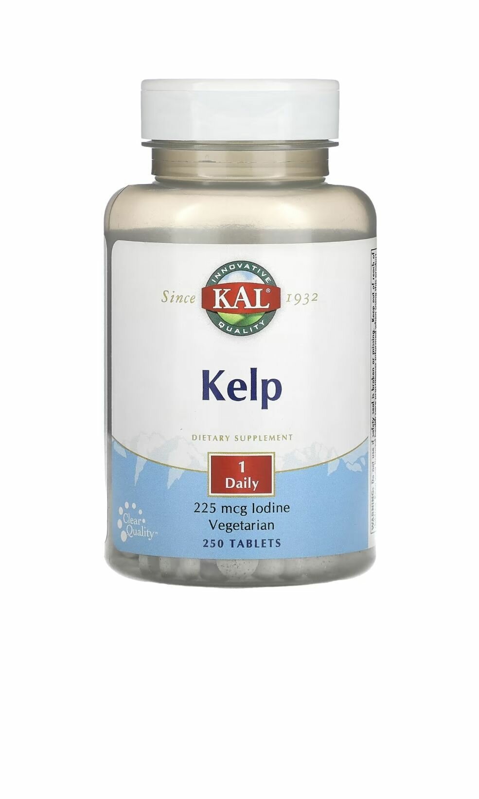 Келп (Йод) KAL Kelp 225 mcg Iodine 250 таблеток
