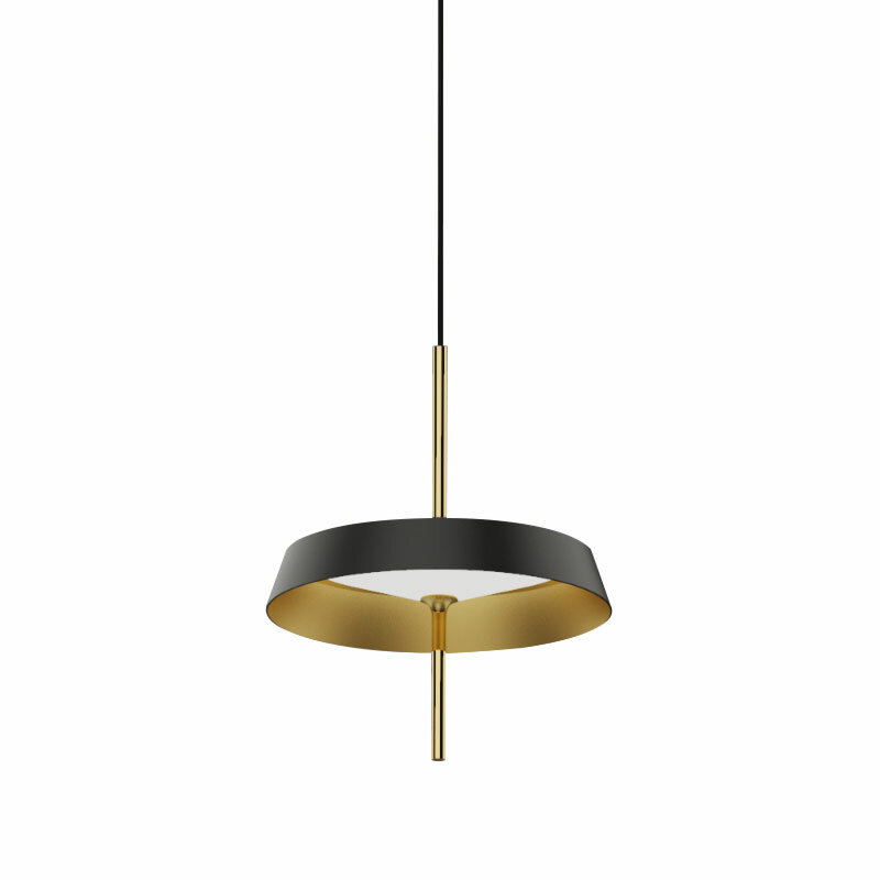Подвесной светильник Delight Collection MD18001061 MD18001061-1A  black/gold, Золотой/Черный, LED, 1 x 8 Вт.