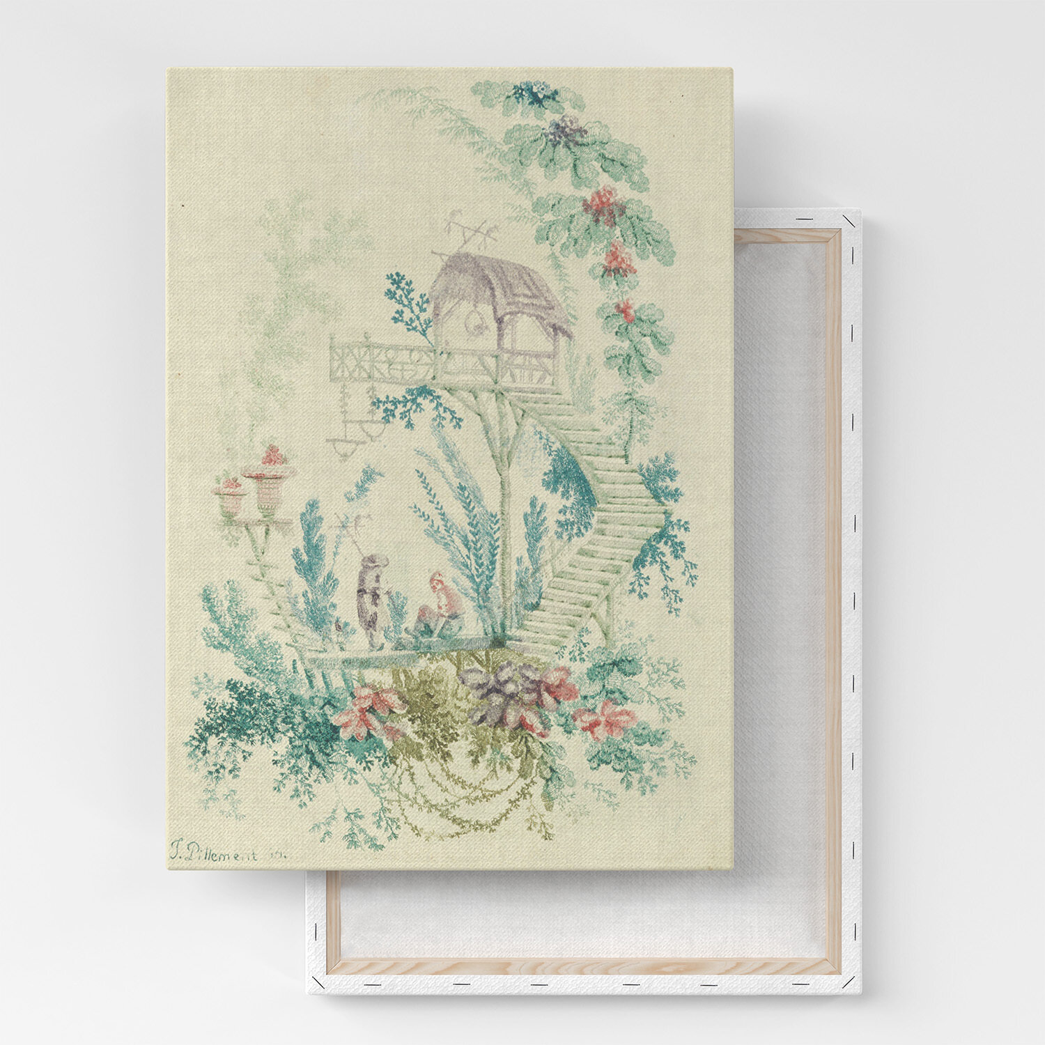Картина на холсте, репродукция / Жан-Батист Пильман - Ornamental Design / Размер 80 x 106 см