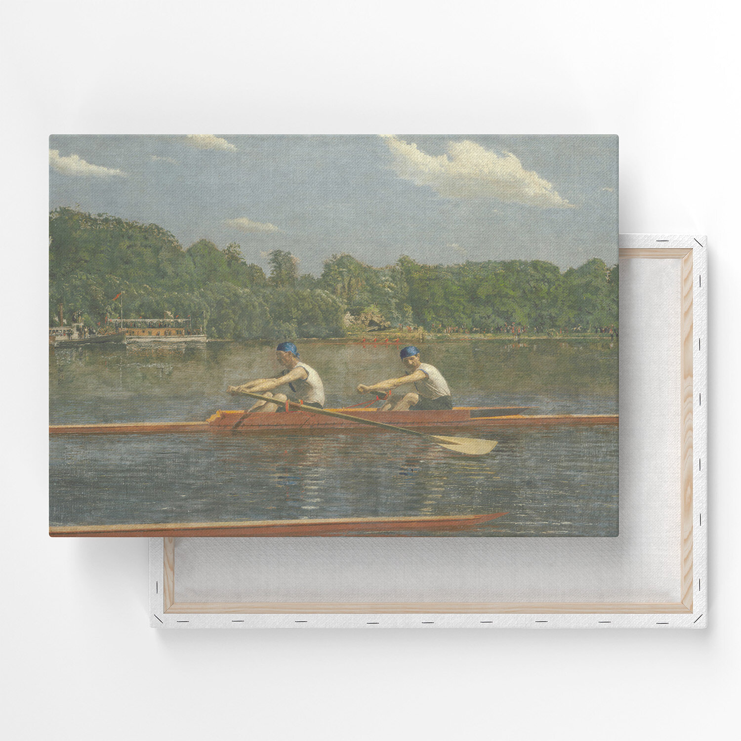 Картина на холсте, репродукция / Томас Икинс - The Biglin Brothers Racing / Размер 60 x 80 см