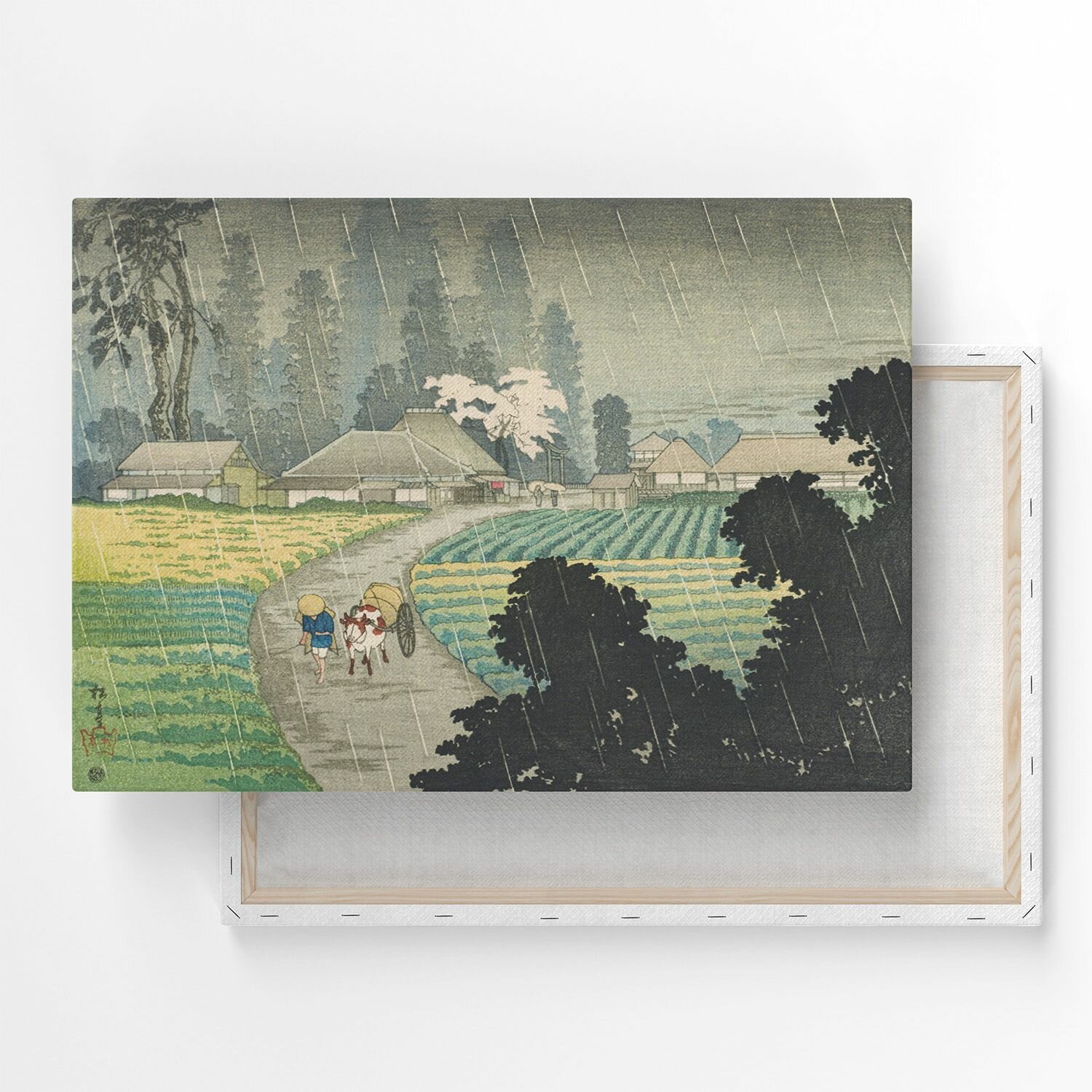 Картина на холсте, репродукция / Сётэй Такахаси - Magome, from Eight Views in South of Tokyo / Размер 30 x 40 см