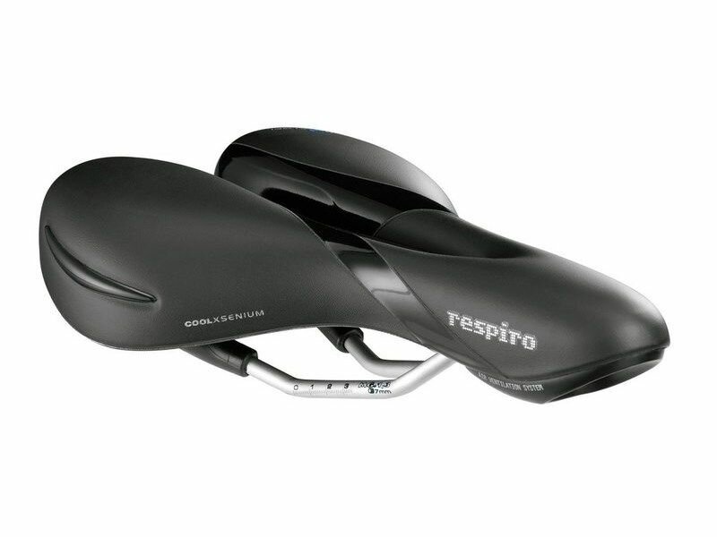 Седло для велосипеда Selle Royal Respiro Moderate Man мужское, гелевое + эластомер (5131HET)