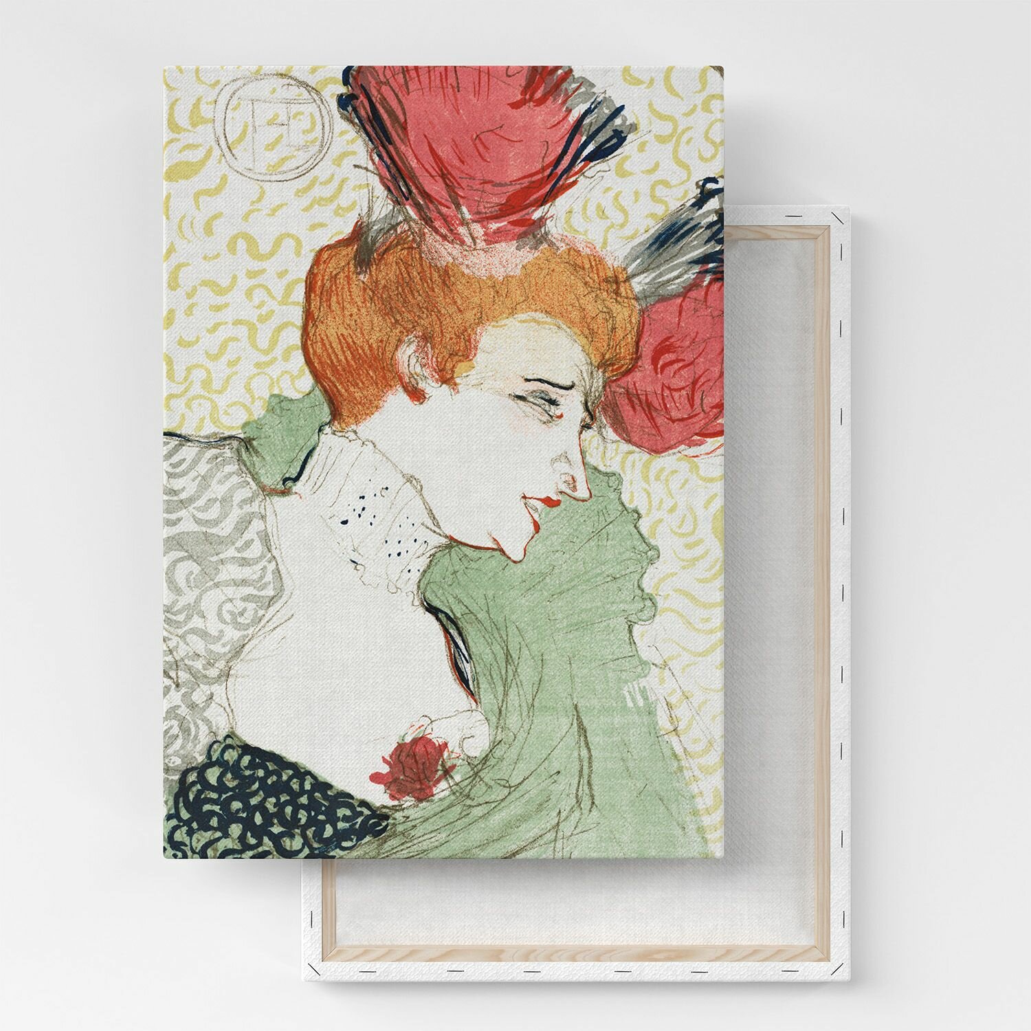 Картина на холсте, репродукция / Анри де Тулуз-Лотрек - Bust of Mademoiselle / Размер 40 x 53 см