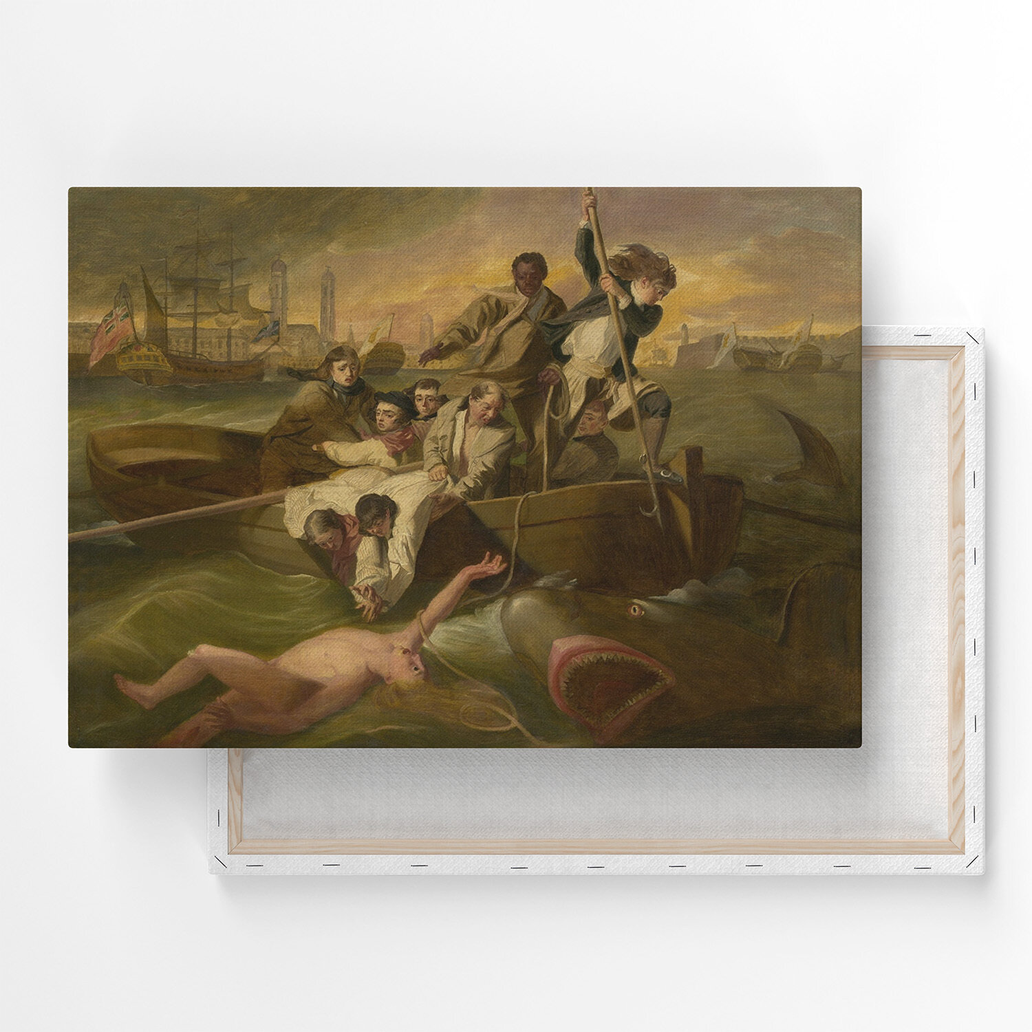 Картина на холсте, репродукция / Джон Синглтон Копли - Watson and the Shark / Размер 30 x 40 см