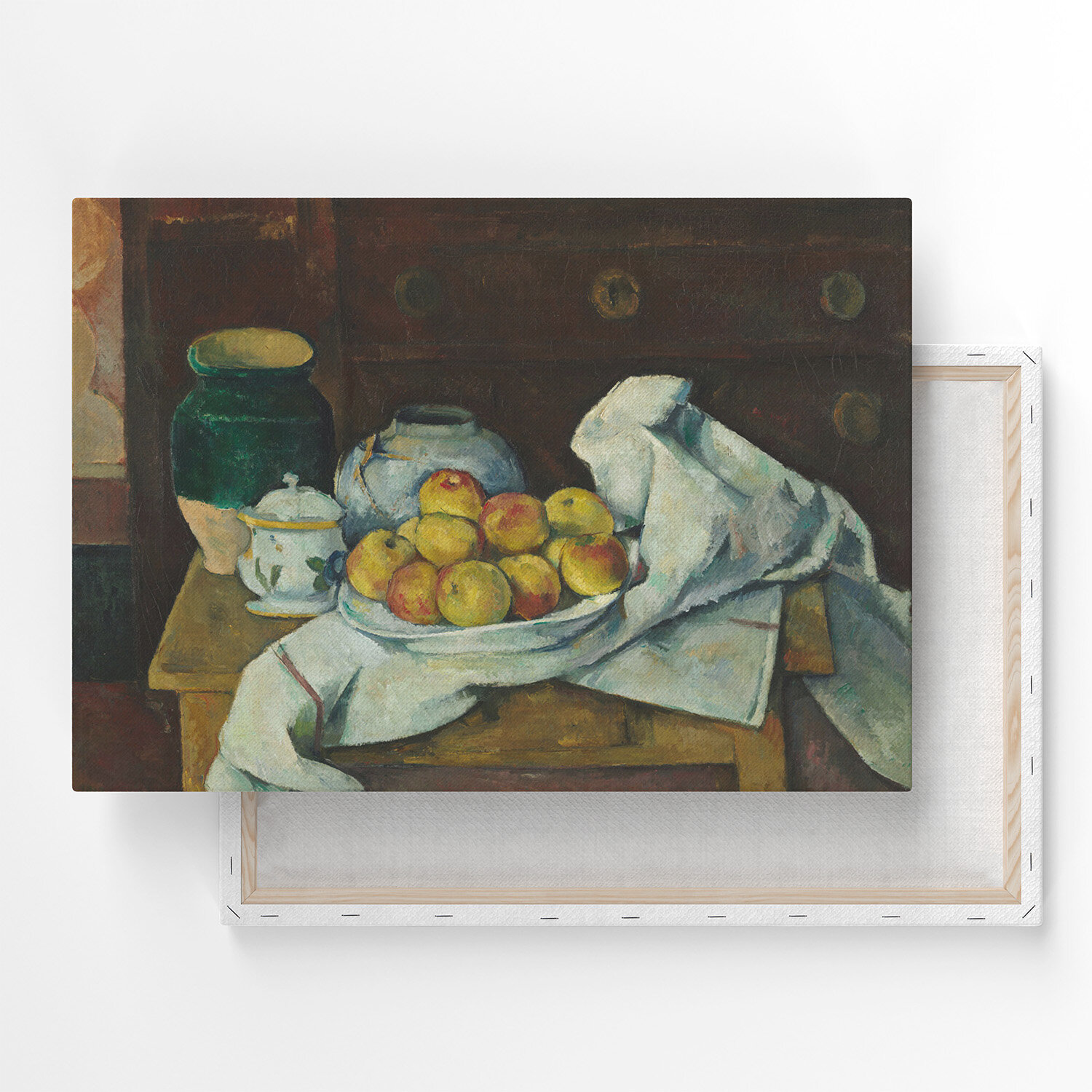 Картина на холсте, репродукция / Сезанн Поль - Натюрморт с комодом / Размер 30 x 40 см