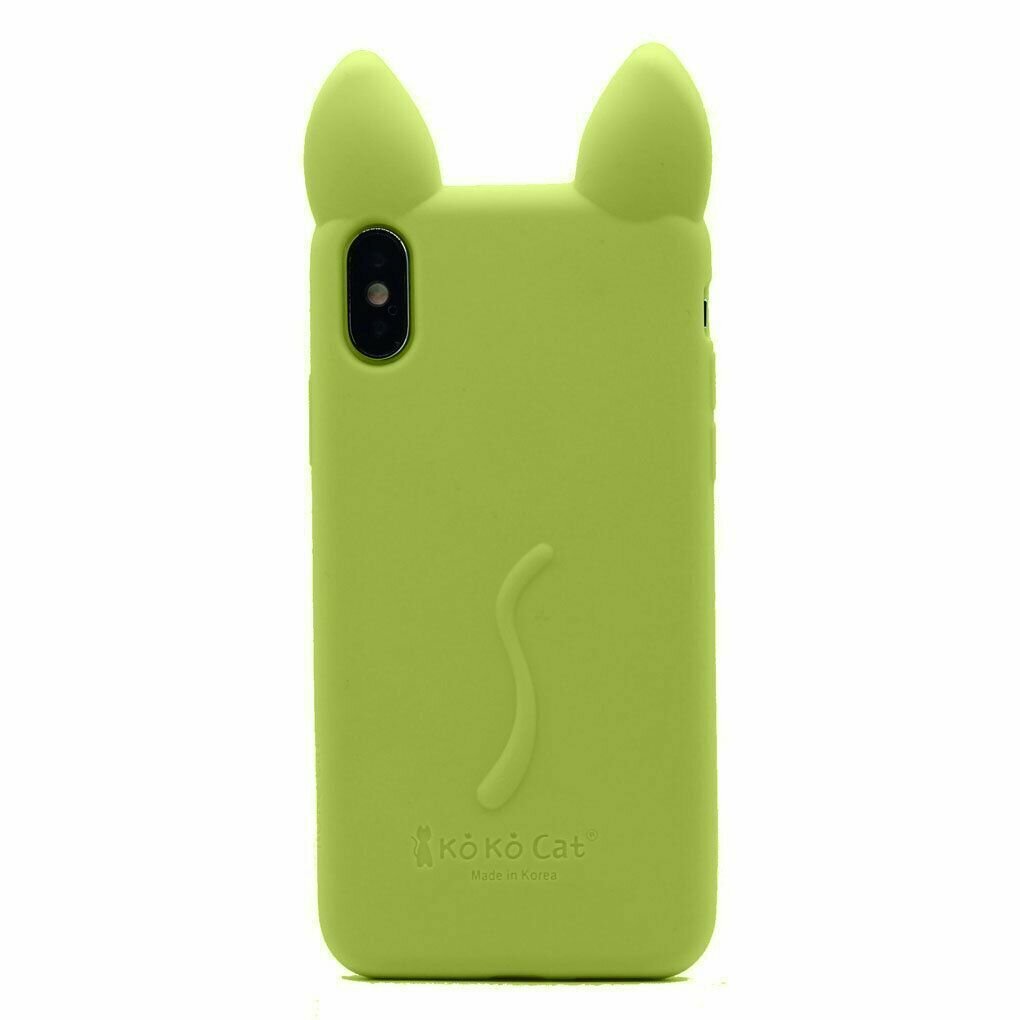 Силиконовый чехол для iPhone X, KoKo Cat Silicone Case