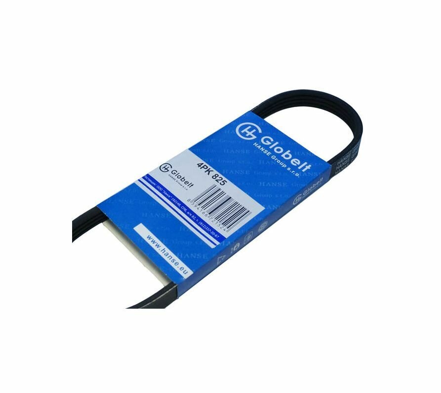 Ремень поликлиновой Globelt 4PK825, 4 клина, профиль PK