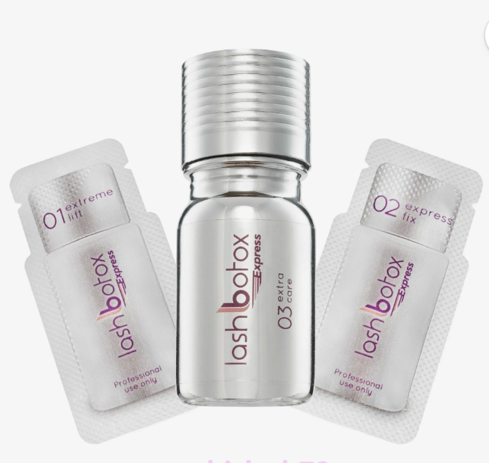 Набор составов для ускоренного ламинирования ресниц Lash Botox Express: № 1 и №2 по 1 мл , №3 флакон 5 мл