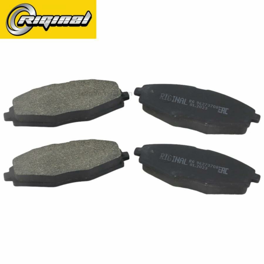 RIGINAL RG96273708 Колодка тормозная передняя (кт.4шт.) для а/м Chevrolet Lanos, Daewoo Matiz/Nexia 8V RIGINAL