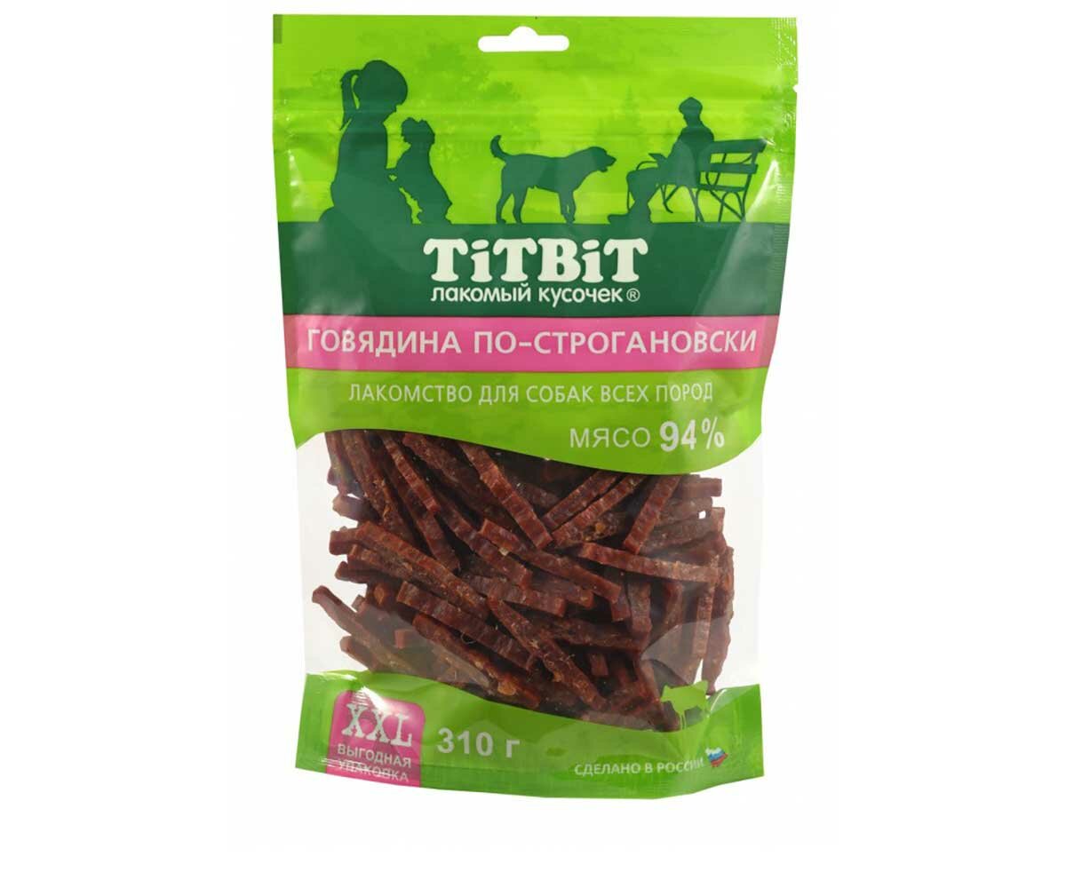Лакомство TitBit для собак говядина по-строгановски 310г xxl 025536