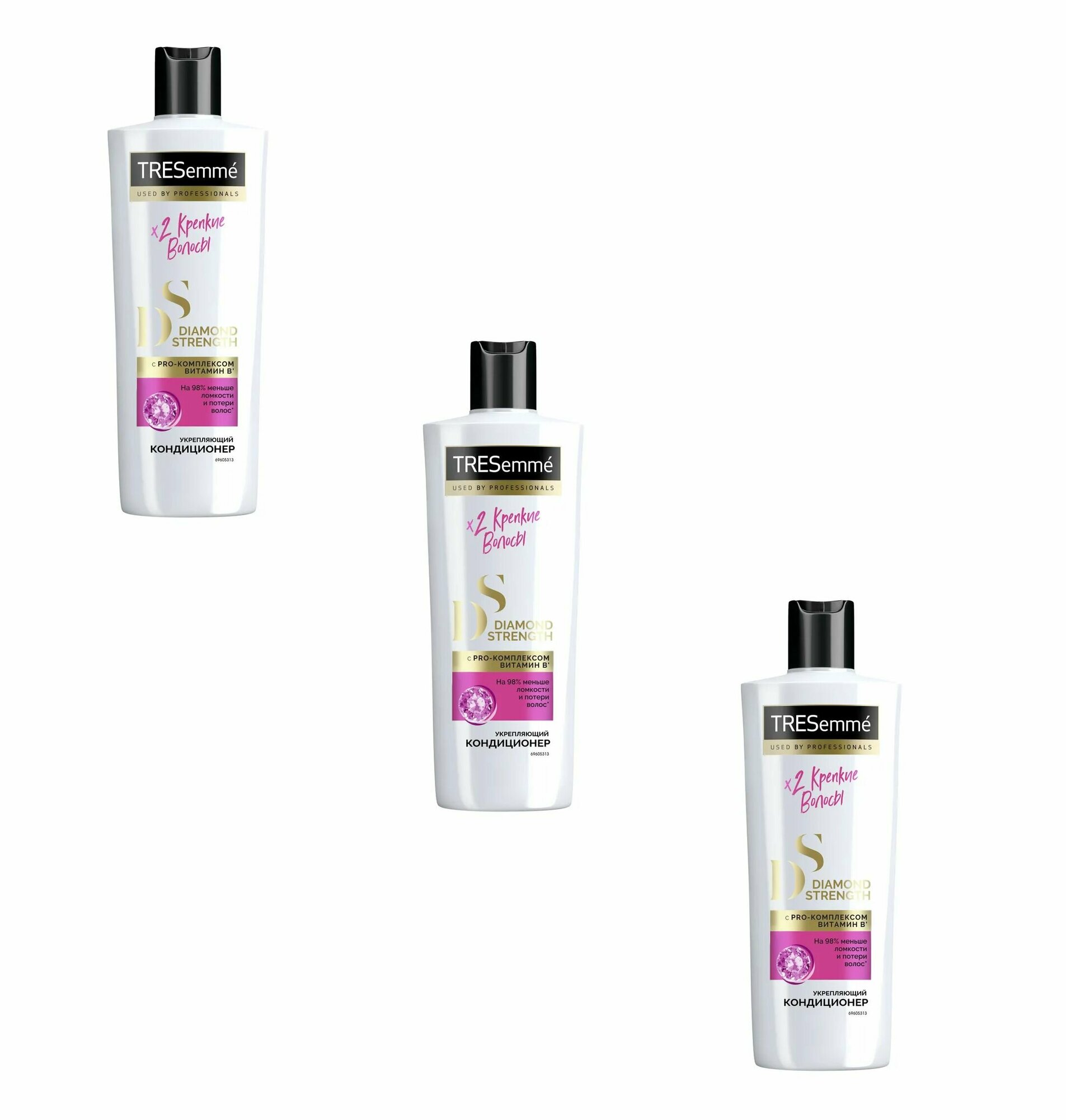 Tresemme кондиционер для волос укрепляющий Tresemme Diamond Strength, 400мл, 3 уп