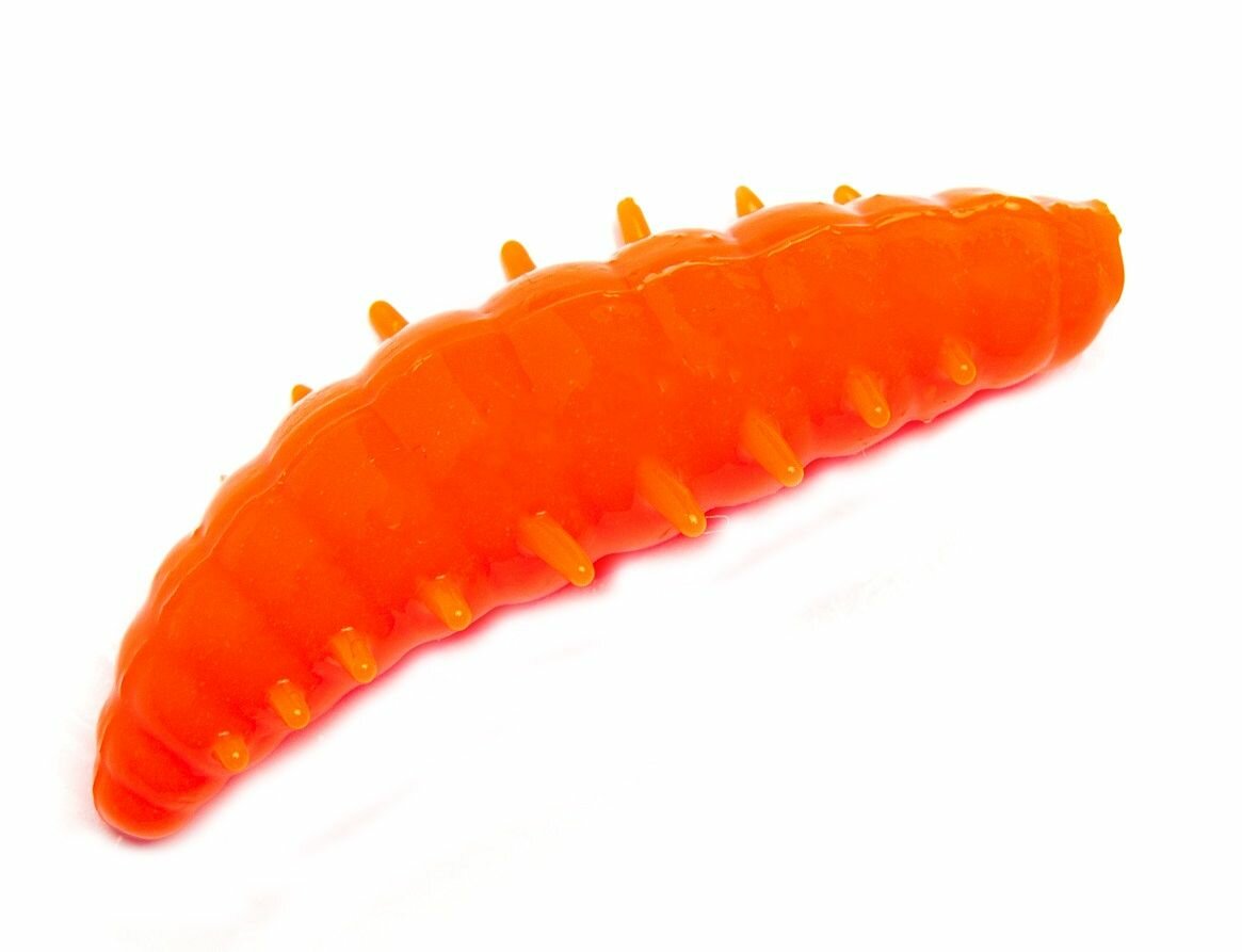 Силиконовая приманка для рыбалки, резина Troutland AERO 40мм Cheese (Сыр) # 201 / Orange UV (8шт)