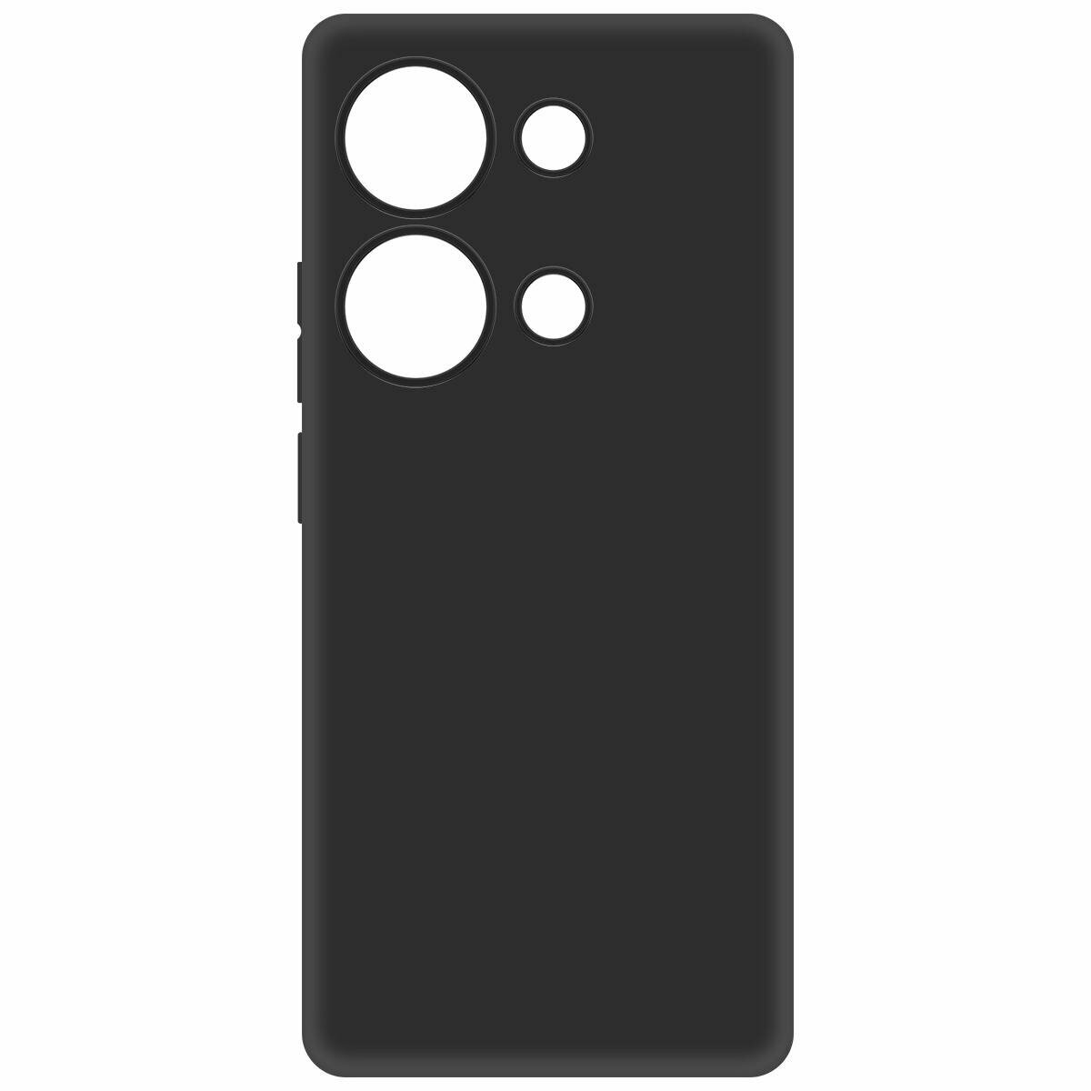 Чехол-накладка Krutoff Soft Case для Xiaomi Redmi Note 13 Pro 4G/Poco M6 Pro черный