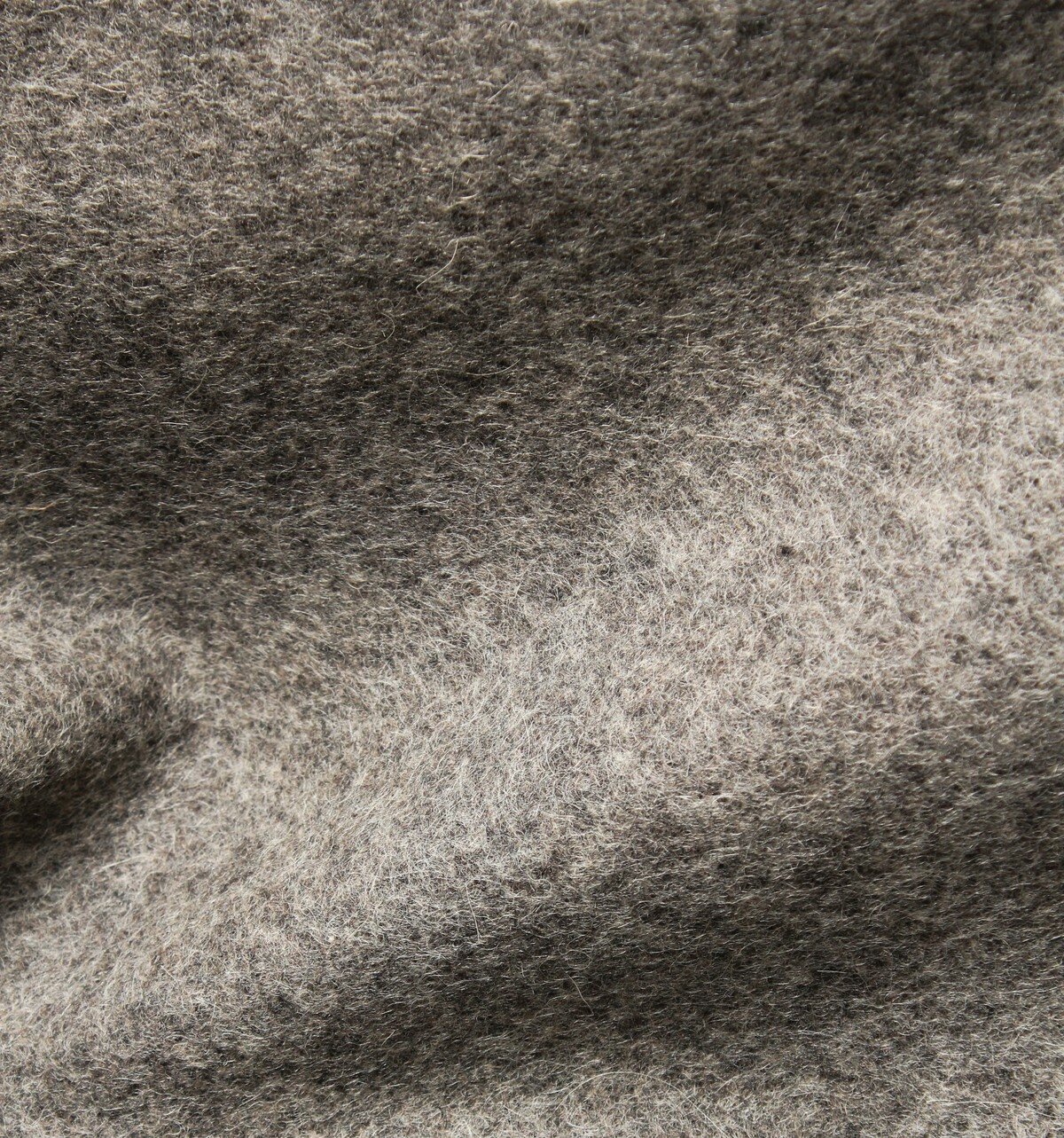 Ткань пальтовая серая, валяная мягкая, ш134см, 0,5 м