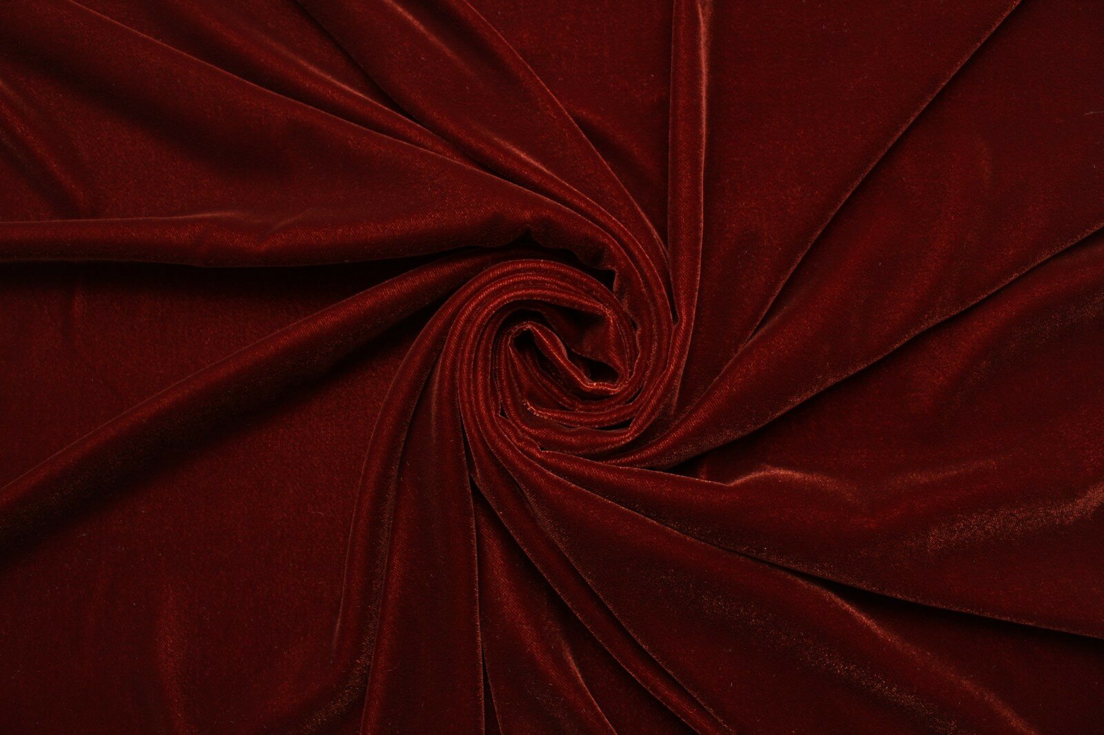 Ткань Панбархат синтетический коричневато-рыжий (корица) , 310 г/пм, ш134см, 0,5 м