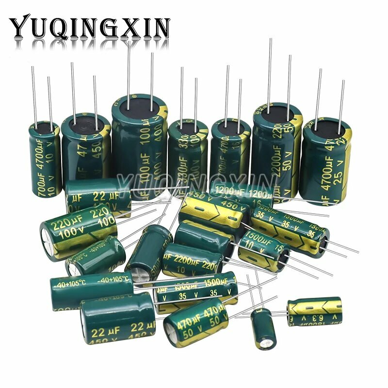 Конденсаторы YUQINGXIN Low ESR high frequency aluminum 16V1200UF 10PCS