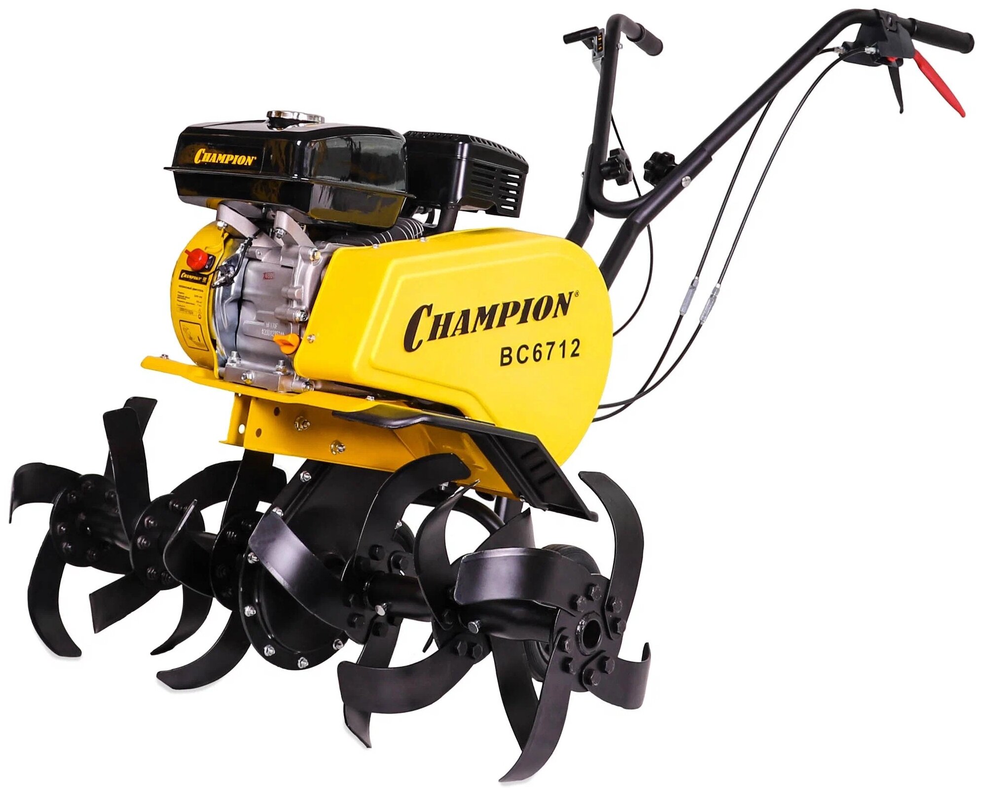 CHAMPION Мотокультиватор BC 6712 { 7лс 1F/1R 30-55-85см 33см 3,6л 50кг }