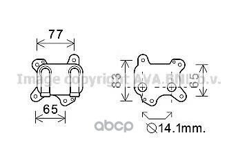 Радиатор масляный OPEL Astra G 1.7DTi (99>03) Ava арт. OL3581