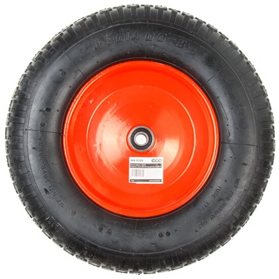 Eco Колесо надувн. 4.00-8" (подшипн. усил. ф35x16 мм, для оси 16x60мм) (Подходит к тачкам: WB6820-2HD, WB6418S-2) (WB-P206) ()