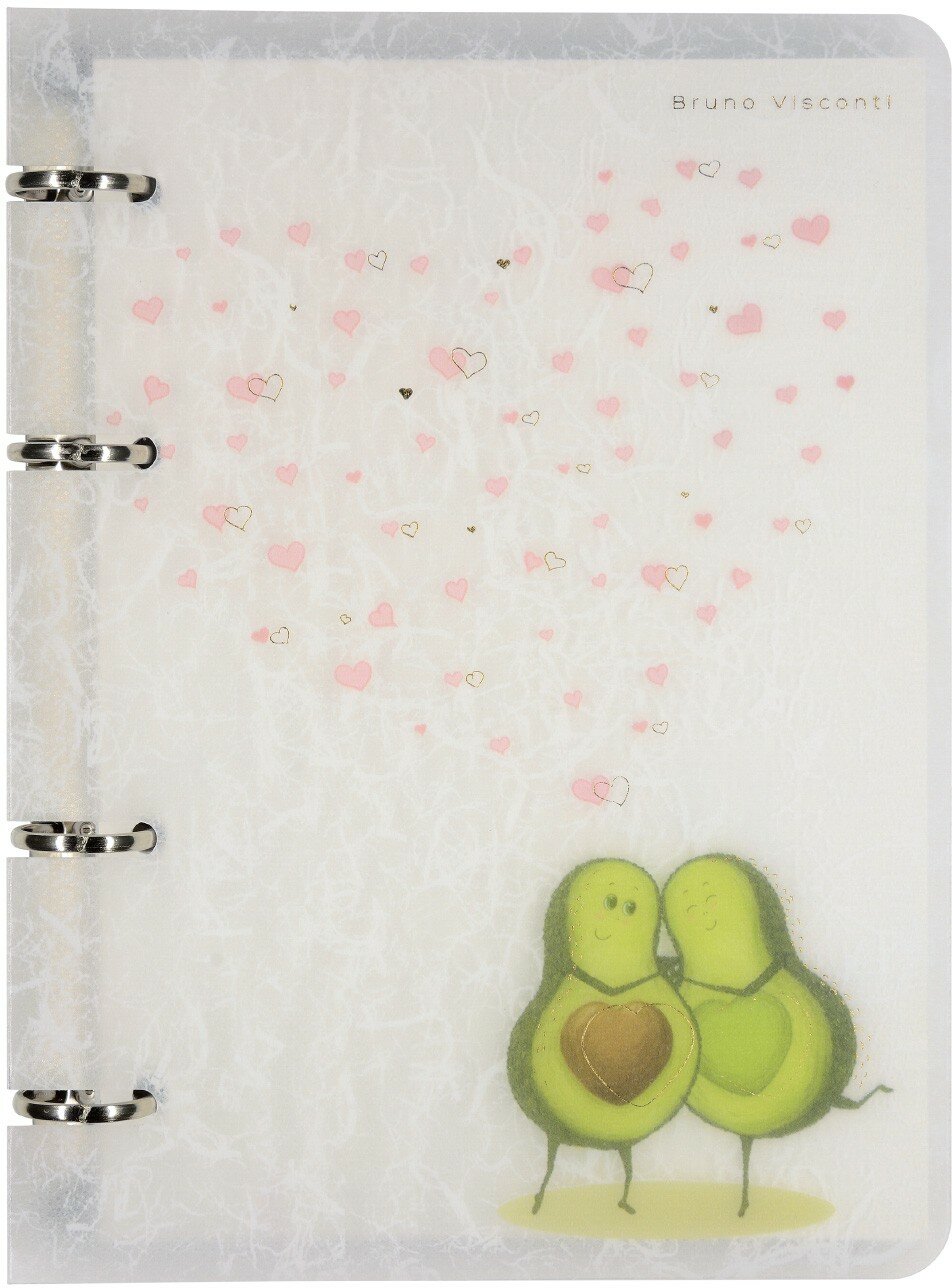 Тетрадь со сменным блоком Авокадо. Любовь, 80 листов, клетка