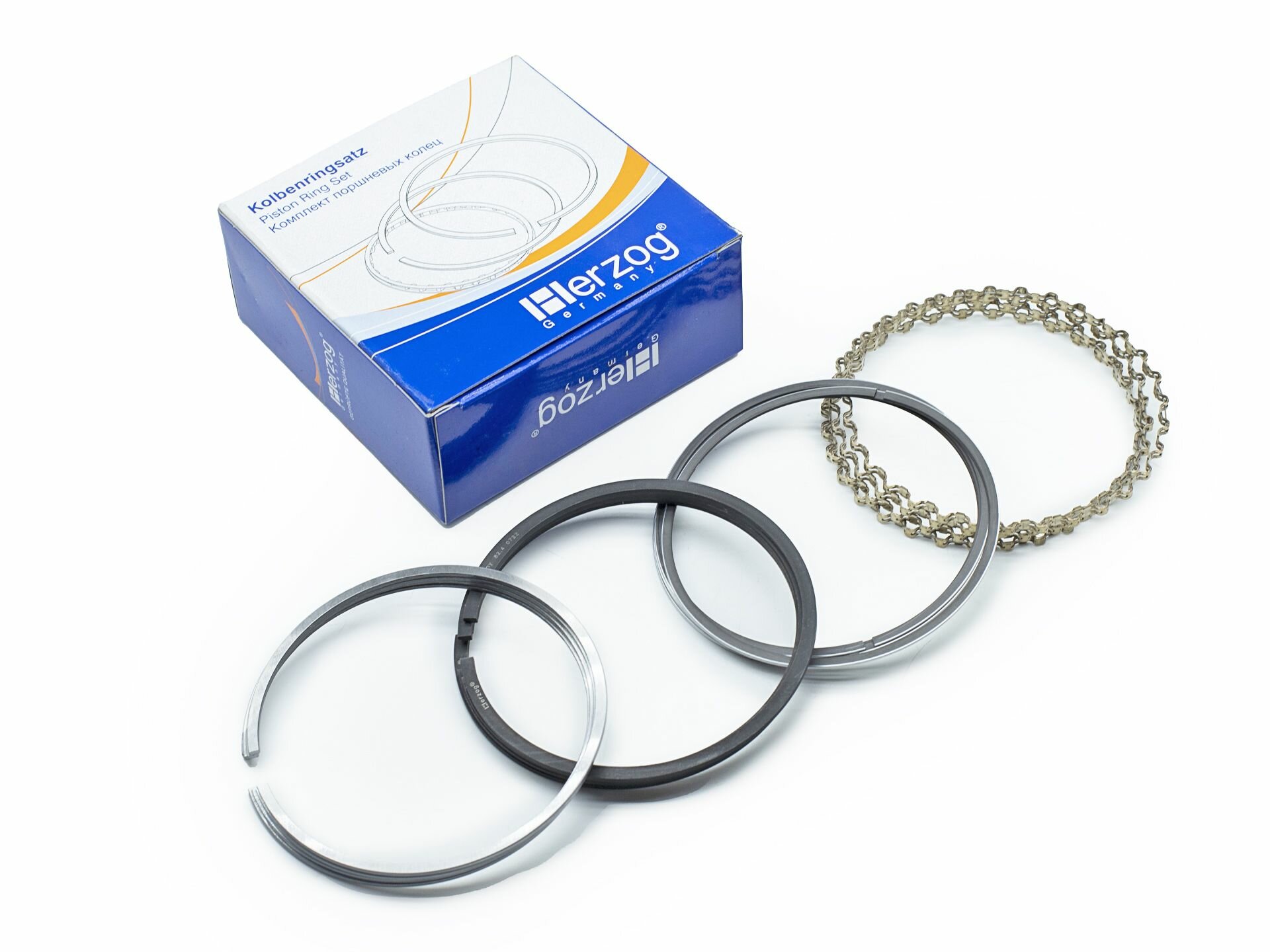 Кольца поршневые Herzog HLR 0824, для ВАЗ 2108/99, универсальные, 12шт