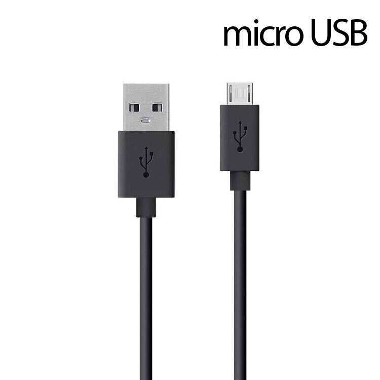 Кабель для синхронизации и зарядки Cable Micro USB, черный, пластик