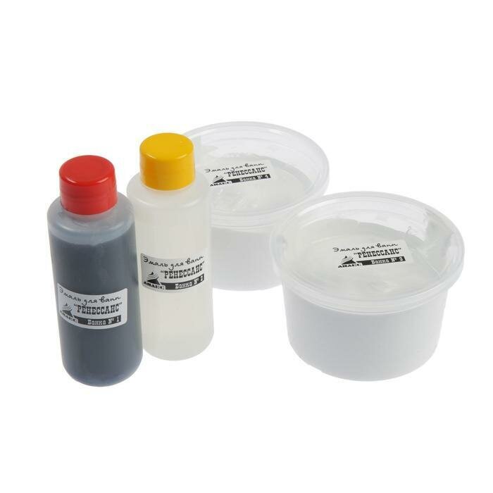 Эмаль для восстановления покрытия ванн 'Ренессанс', 800 г, белая